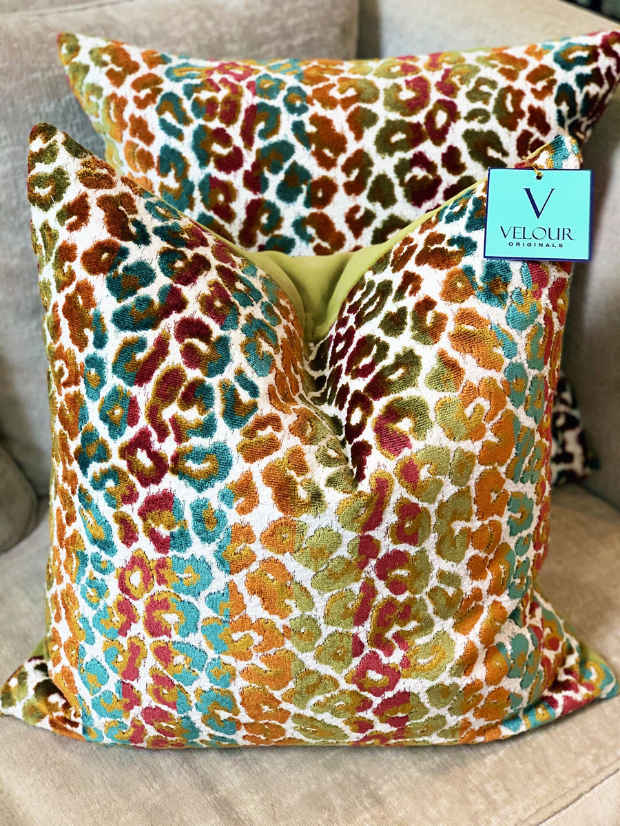 Zelda Berry Spree Cut Velvet Pillows – Velour Originals