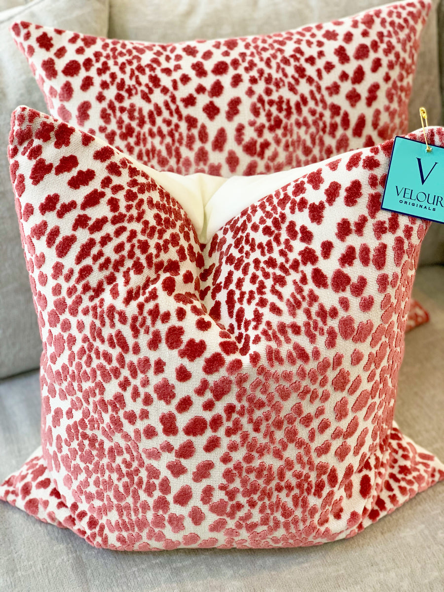Rose Cheetah Velvet Pillows – Velour Originals